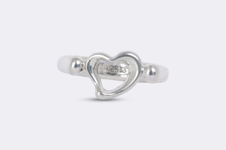 Tiffany & Co. 925 Silver Elsa Peretti Open Heart Ring Size 4 (2.57g. – Chorost & Co.