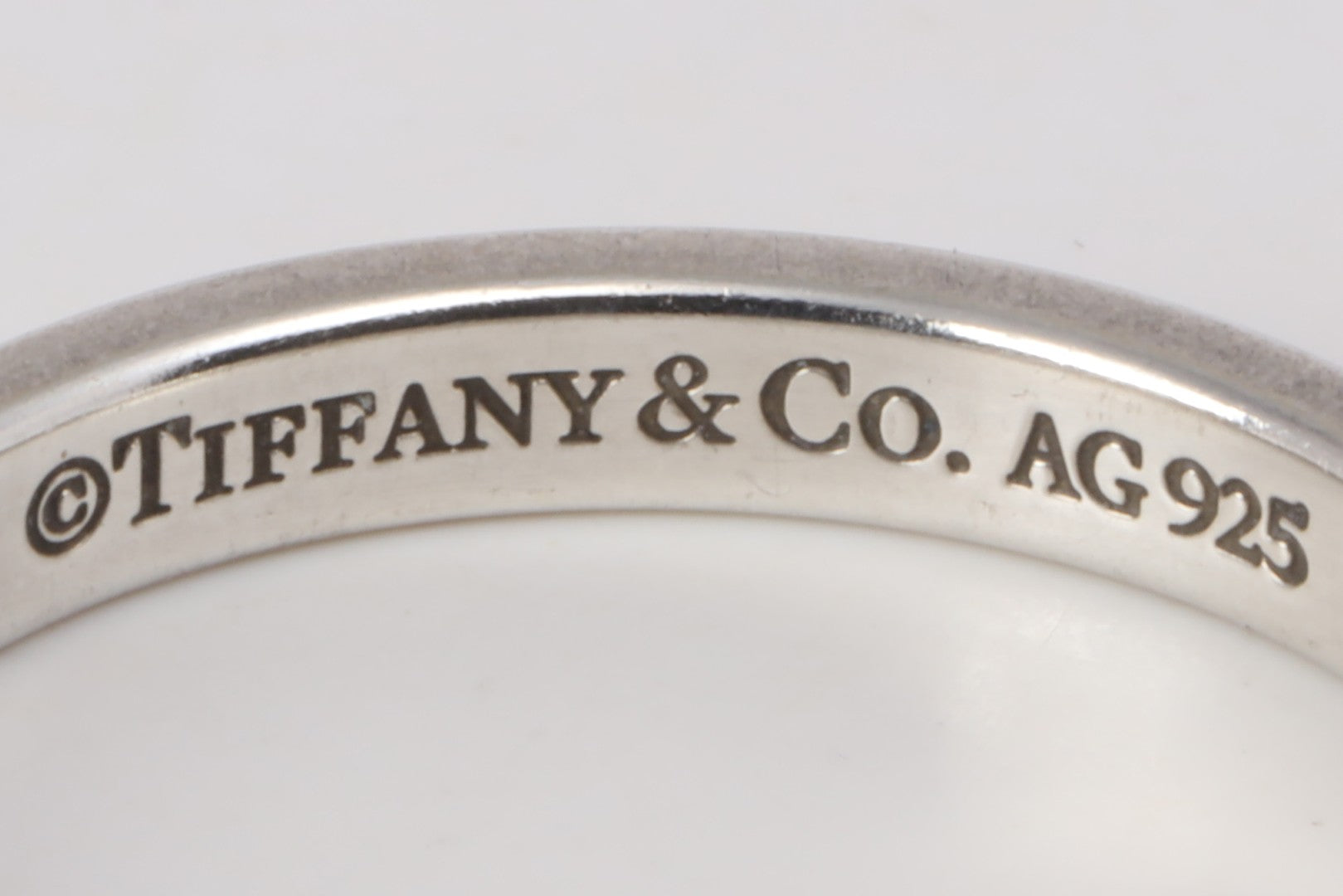 Tiffany & Co. 925 Silver I Love You Notes Band Ring Size 8 (2.66g ...