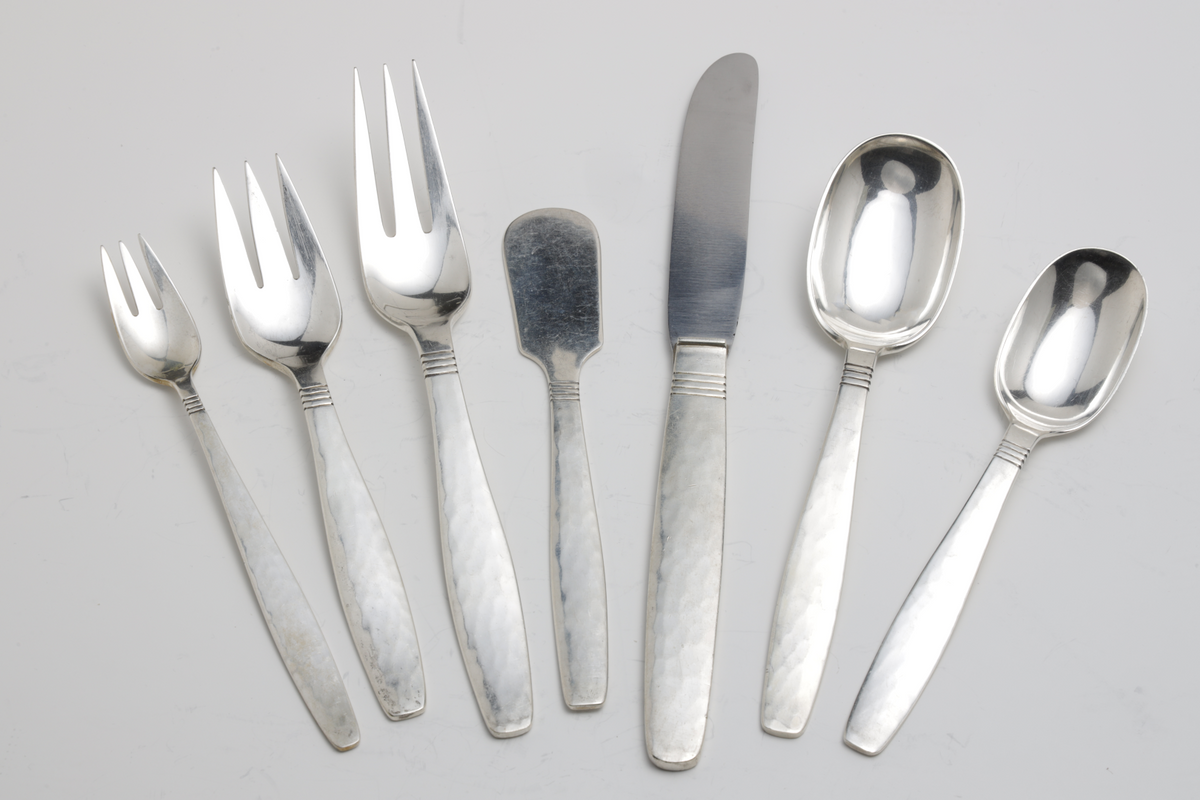 Allan Adler 925 Silver Swedish Modern Silverware Set (8,460.00g ...