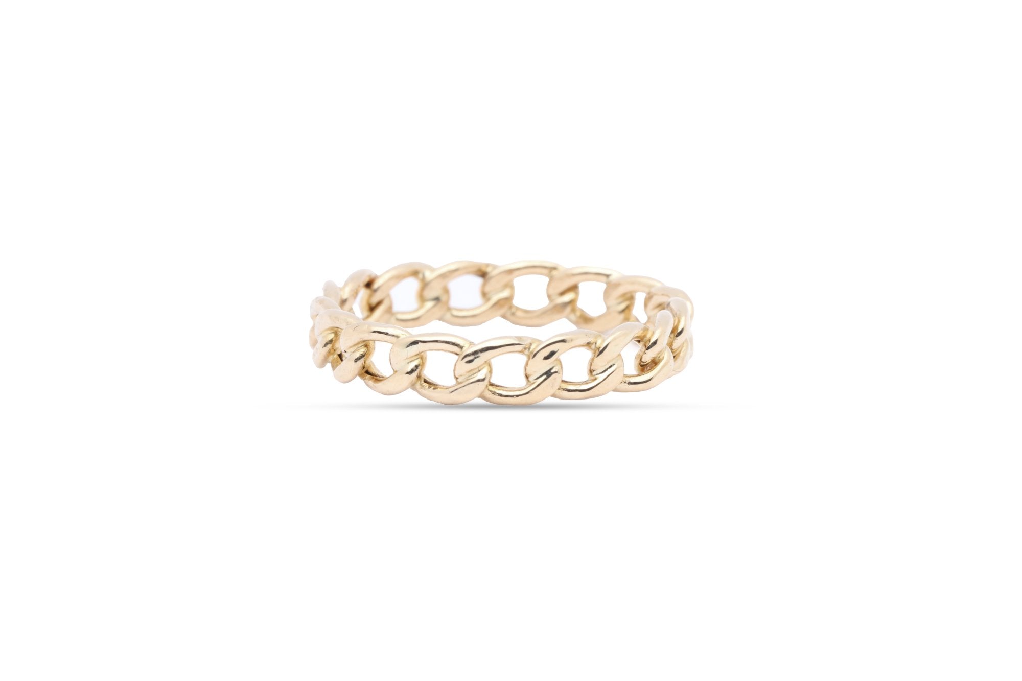 14k Yellow Gold Open Link Ring Size 7.25 (0.80g.) - Chorost & Co.