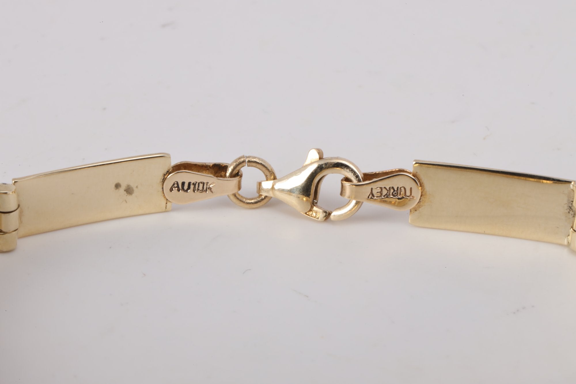 10k Yellow Gold Enamel American Flag Bracelet (6.60g.) - Chorost & Co.