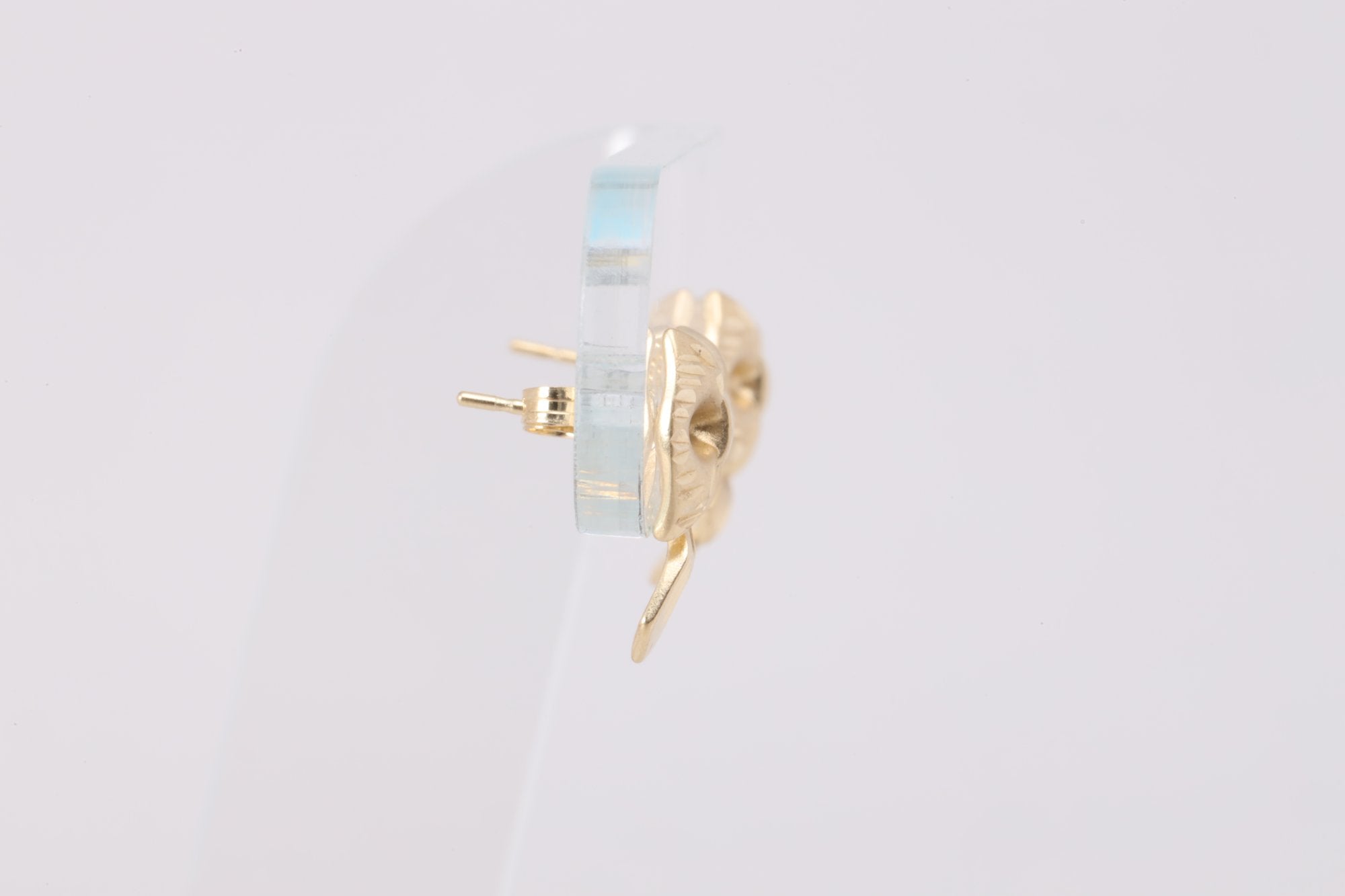 Michael Anthony 14k Yellow Gold Faceted Bow Stud Earrings (2.90g ...