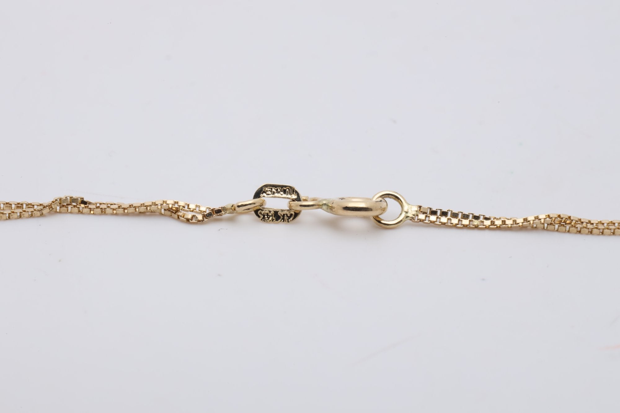 17.5'' 14k Yellow Gold Interlocking Circles Statement Necklace (4.20g ...