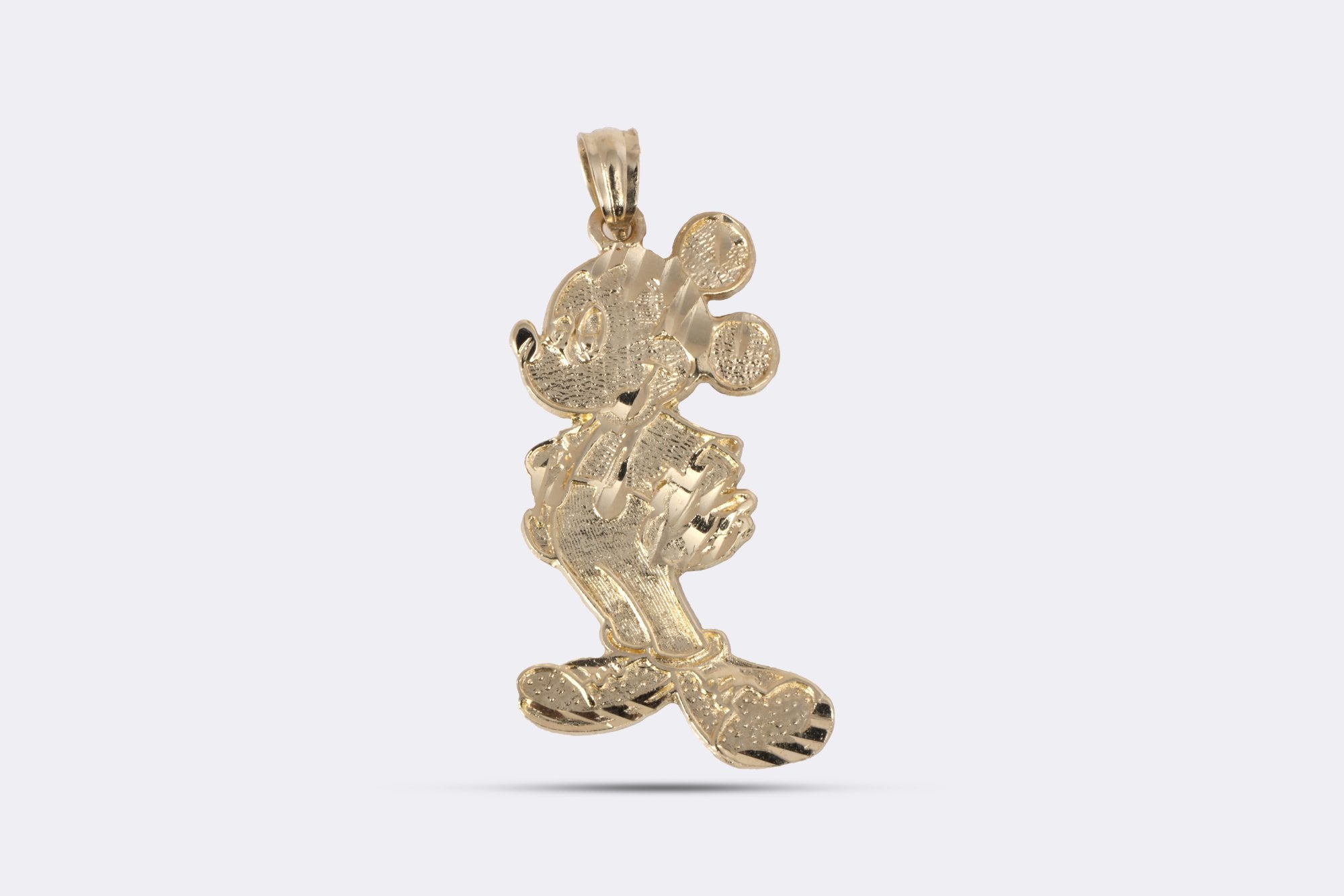 14k Yellow Gold Multi Finish Disney's Mickey Mouse Pendant (1.73g.) - Chorost & Co.